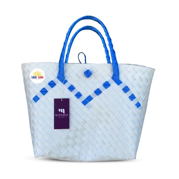 Misenka | Bags | Misenka Handicrafts Philippine Bayong Pearl White ...